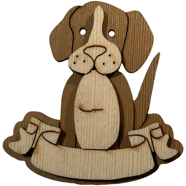 Magnet 2-lagig Hund | Händlershop Spangler Holzwaren GmbH